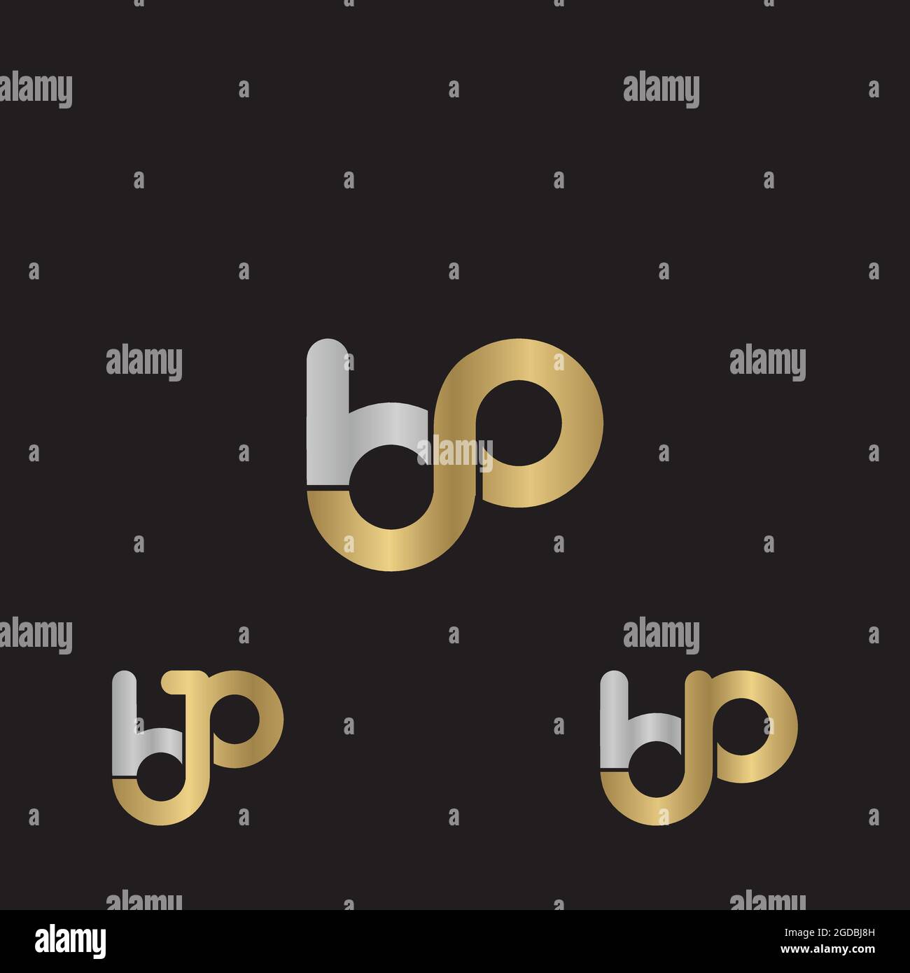 Alphabet Initials logo PB, BP, B and P Stock Vector Image & Art - Alamy