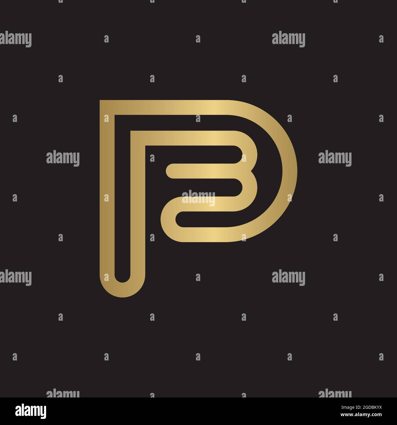 Alphabet Initials logo PB, BP, B and P Stock Vector Image & Art - Alamy