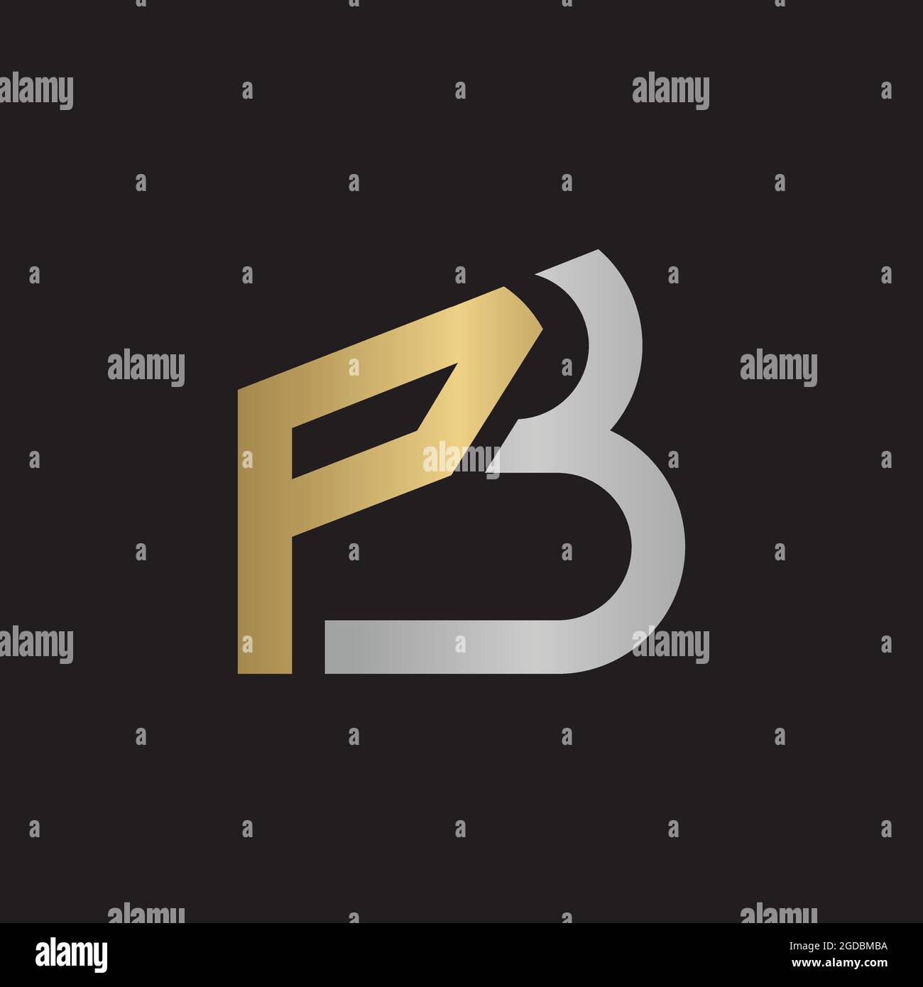 Alphabet Initials logo PB, BP, B and P Stock Vector Image & Art - Alamy