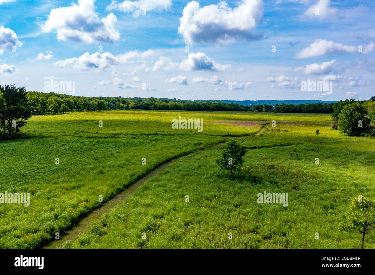 Aerial Photo of a Praire Stock Photo - Alamy