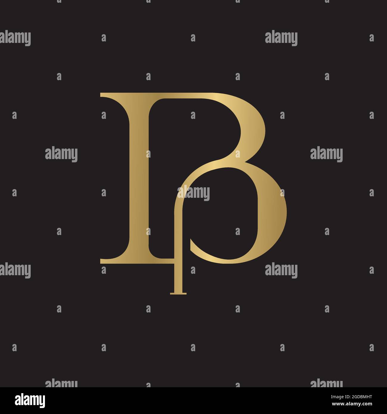 Alphabet Initials logo PB, BP, B and P Stock Vector Image & Art - Alamy