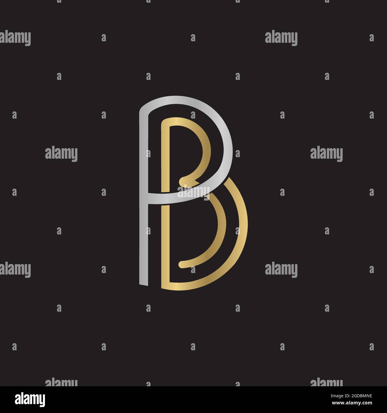 Alphabet Initials logo PB, BP, B and P Stock Vector Image & Art - Alamy