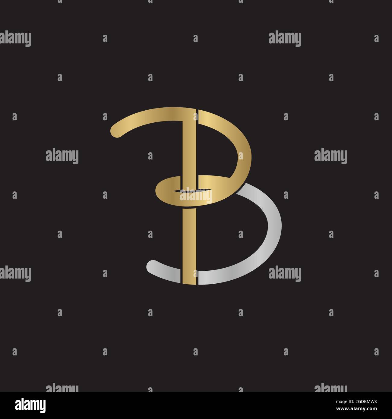 Alphabet Initials logo PB, BP, B and P Stock Vector Image & Art - Alamy