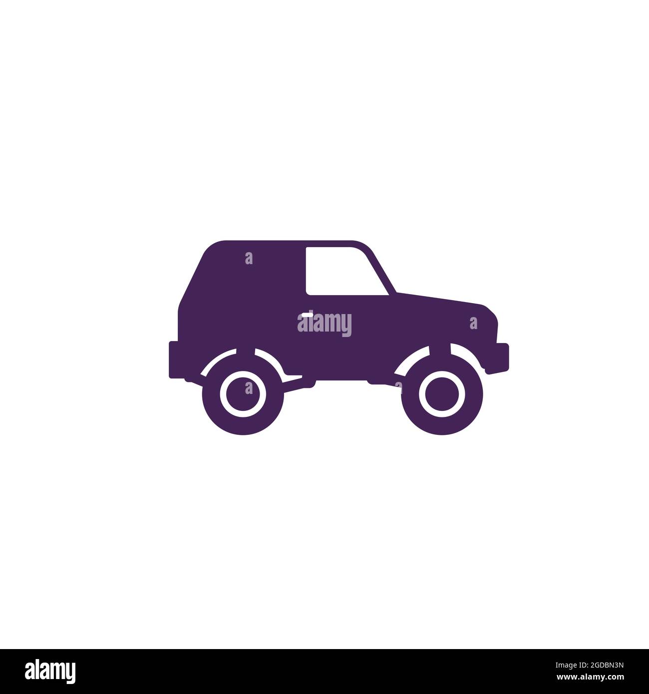 White 4wd truck Stock Vector Images - Alamy