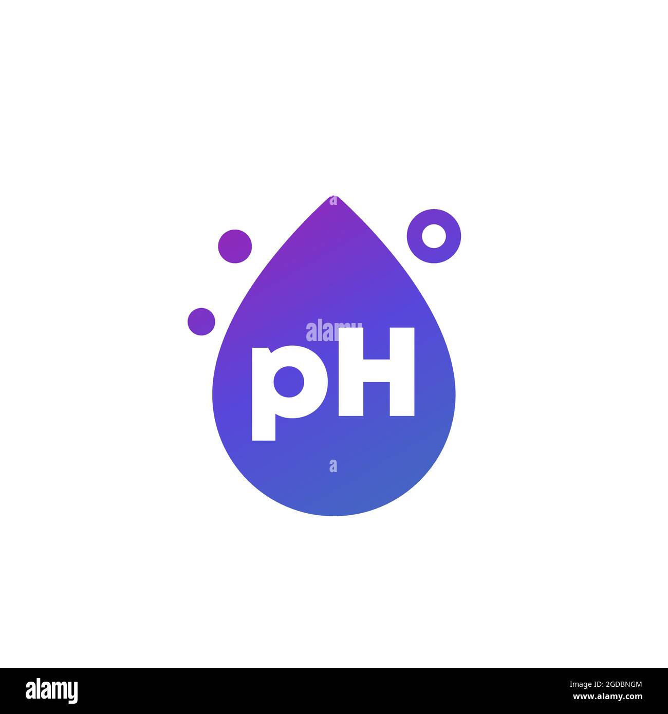 ph icon with a drop, vector Stock Vector Image & Art - Alamy