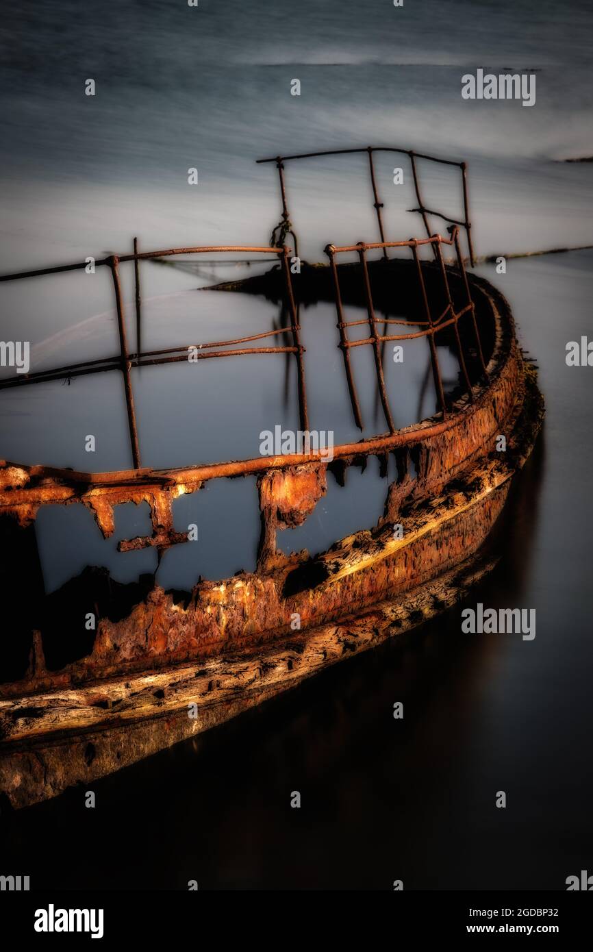 shipwreck in Brittany, France Stock Photo - Alamy