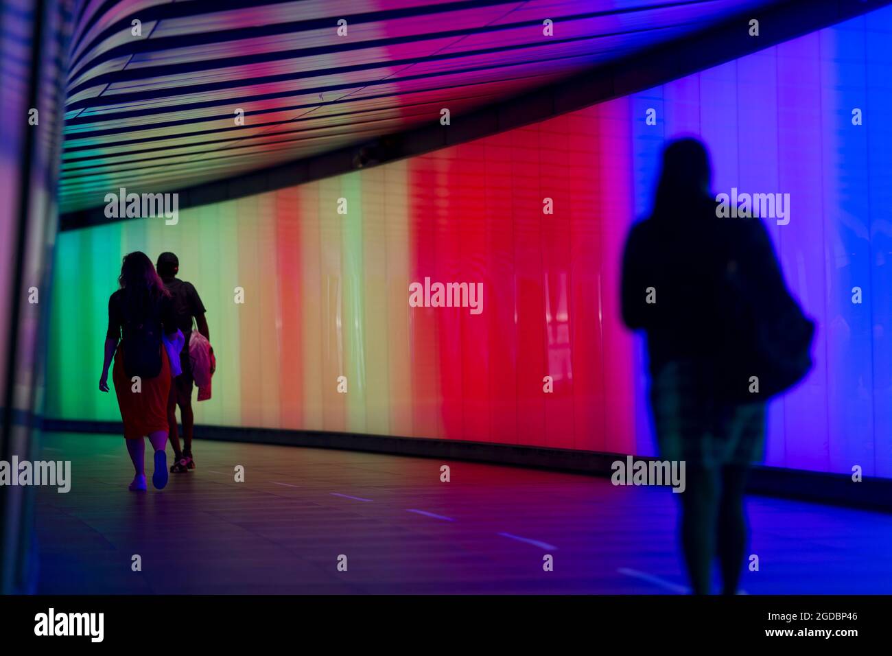 A new 90m long pedestrian tunnel with LED integrated lightwall will ...