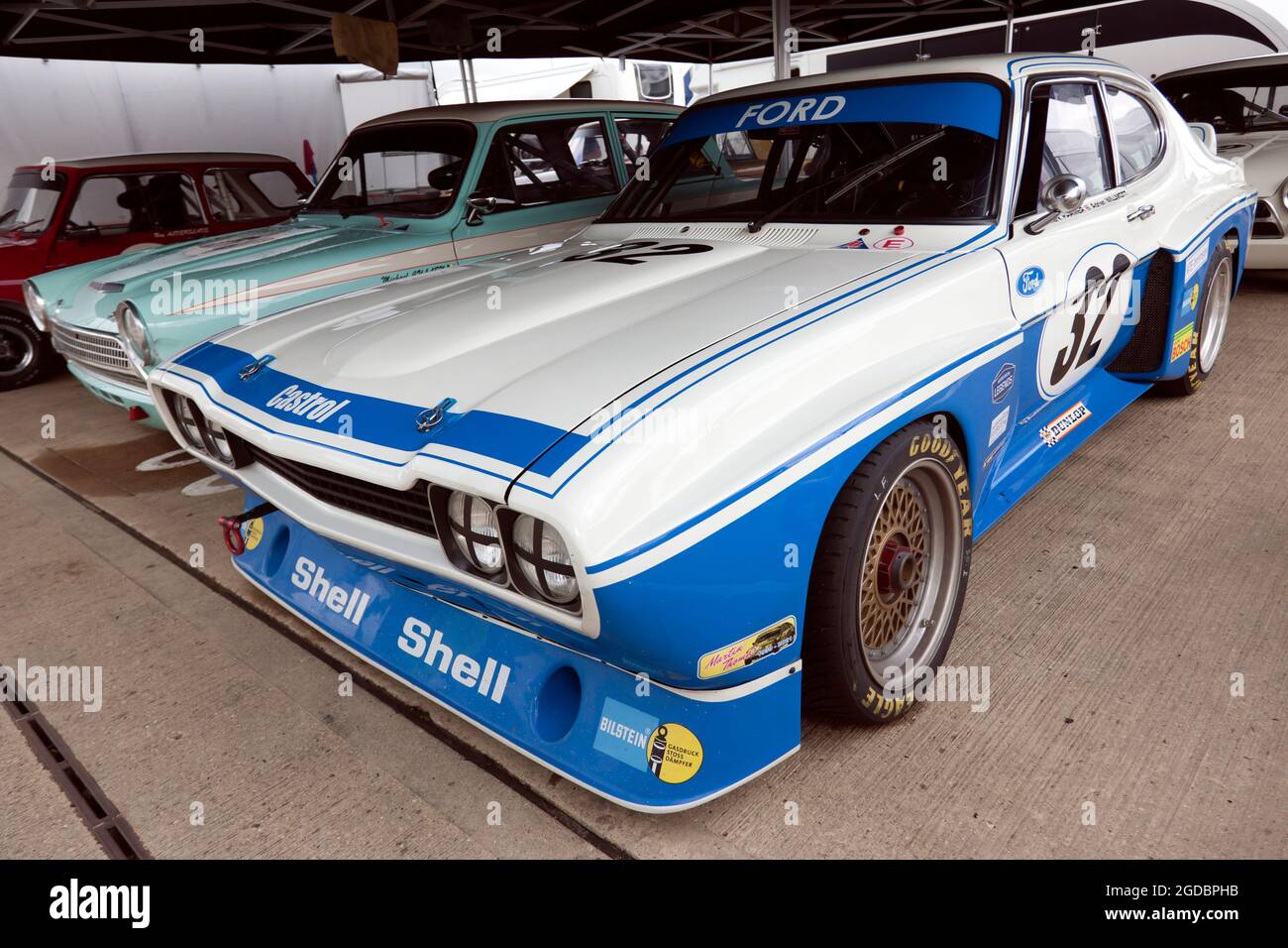 Three-quarter Front View of Adrian Willmott's Blue and White, 1975 ...
