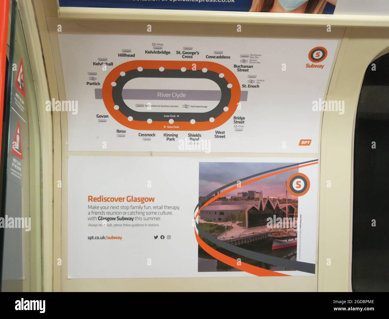 Glasgow subway map hi-res stock photography and images - Alamy