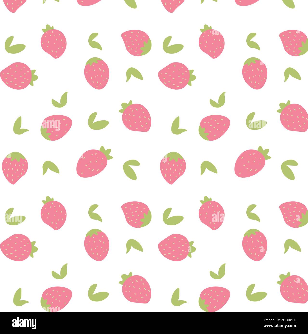 Seamless hand draw strawberry pattern background. Vector illustration ...