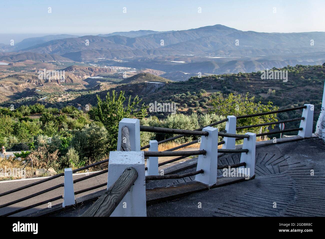viewpoint of the town of Mairena where you can see the Alpujarra ...