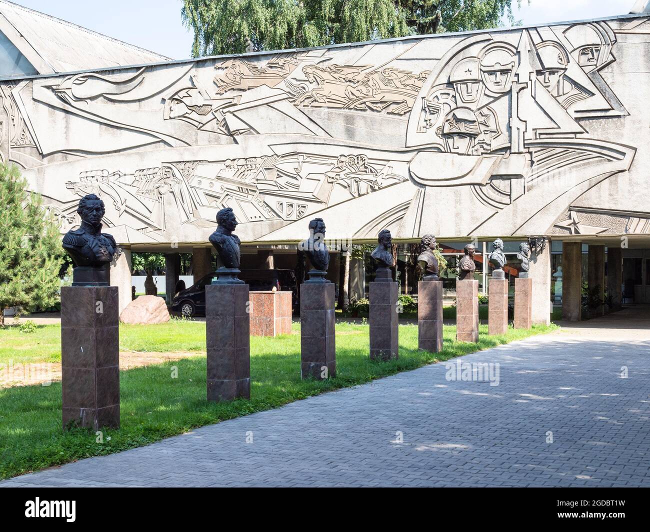 Moscow, Russia - 11 July 2021: exterior of Studio of military artists ...