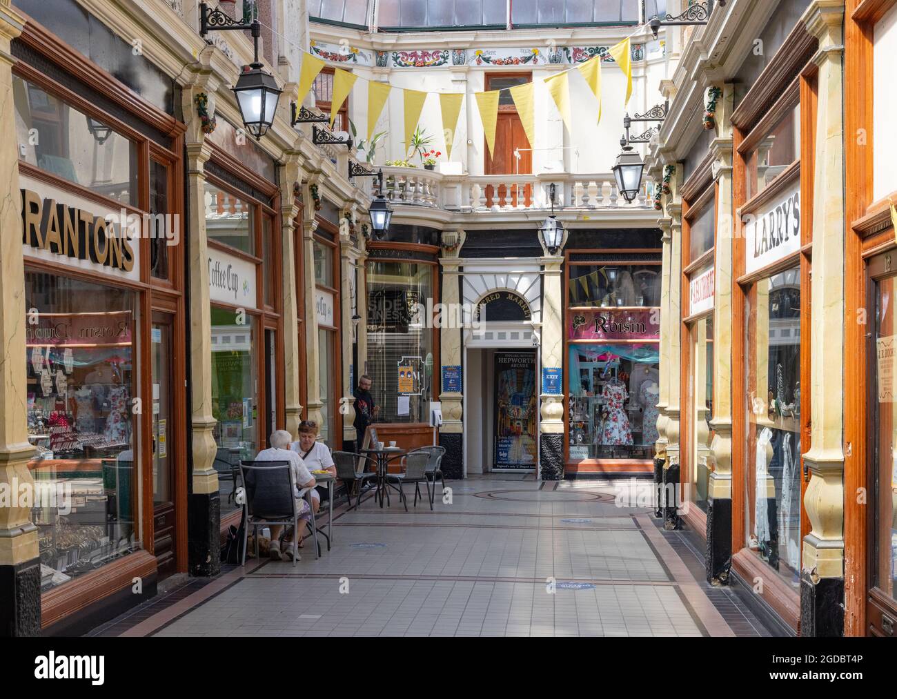 Hepworth Arcade Hull Yorkshire UK, a 19th century shopping arcade in ...