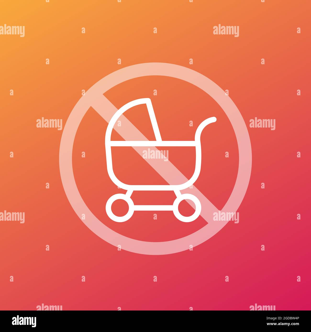 no baby carriage or pram vector icon Stock Vector Image & Art - Alamy