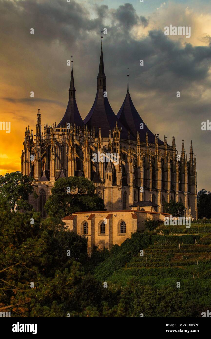 Gothic style st barbora hi-res stock photography and images - Alamy