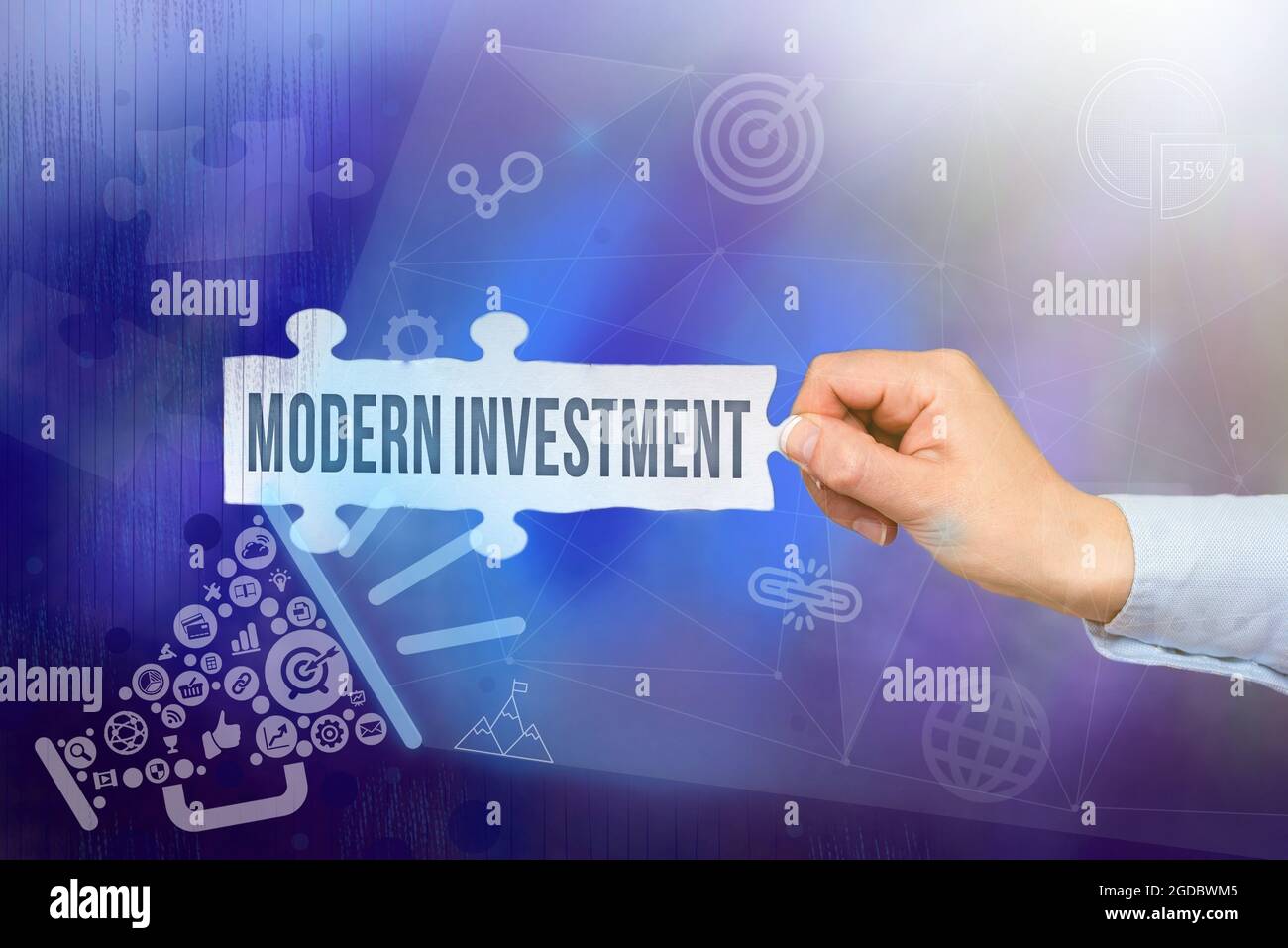 Writing displaying text Modern Investment. Word for powers the ...