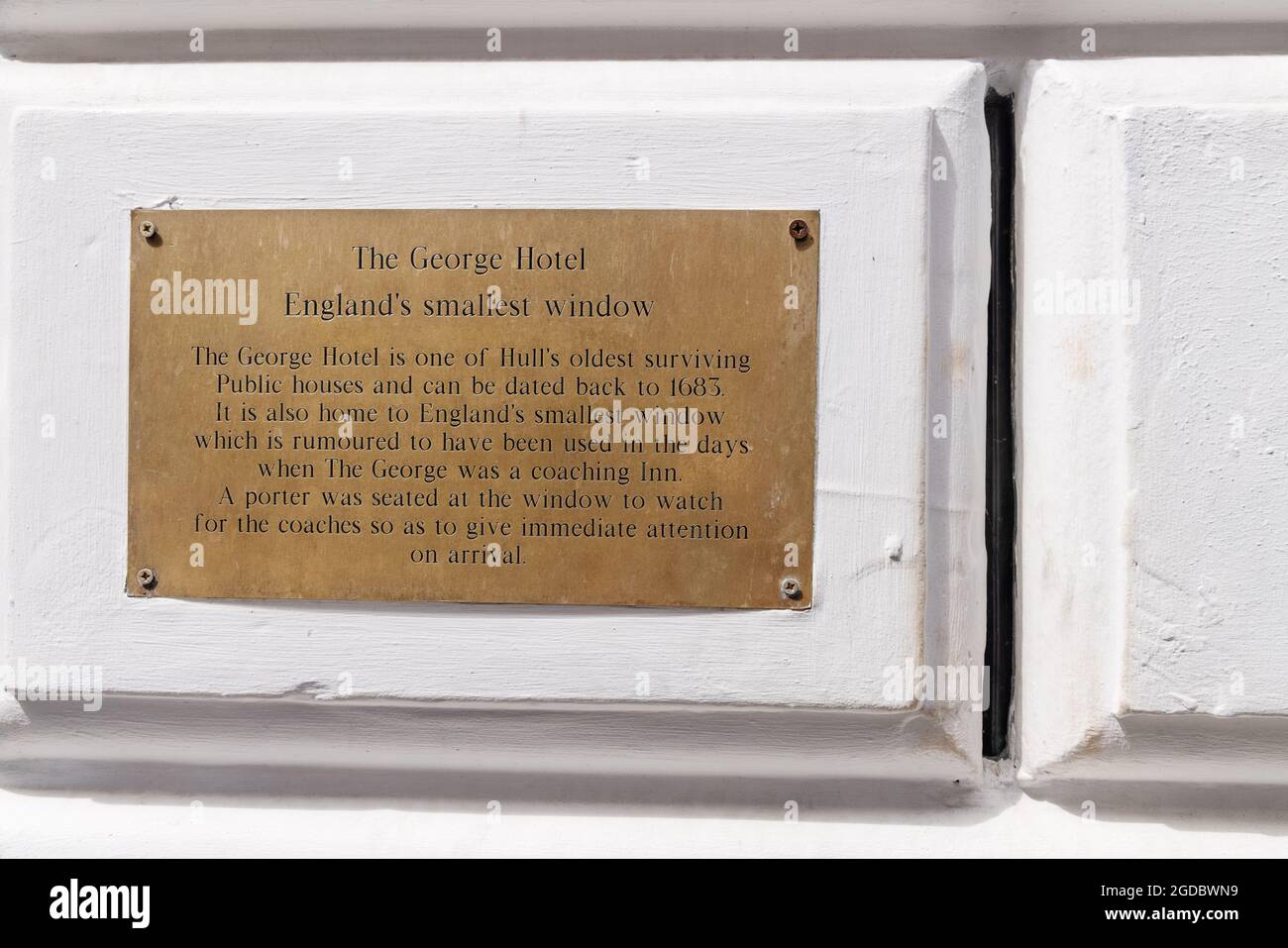 Hull england's smallest window hi-res stock photography and images - Alamy