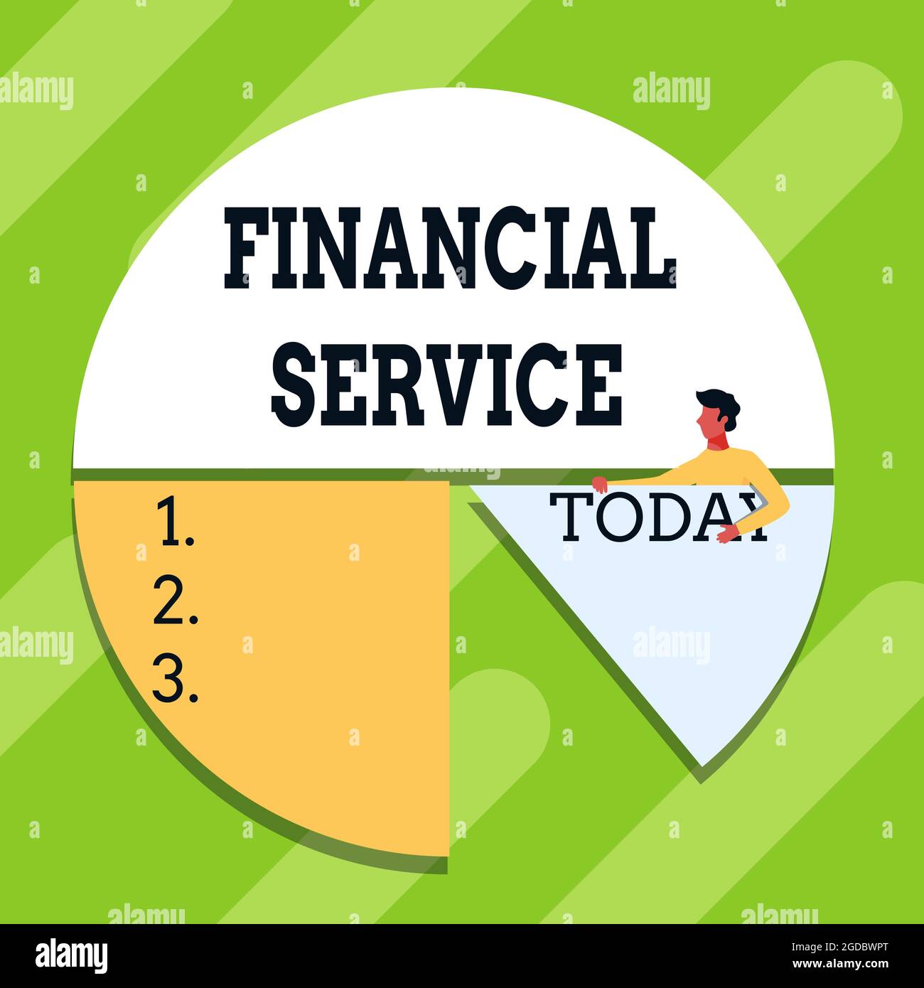 Handwriting text Financial Service. Business concept economic services ...