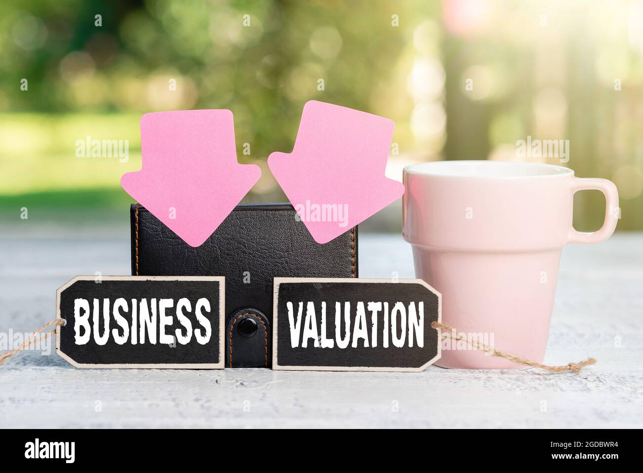 Sign displaying Business Valuation. Word Written on determining the ...