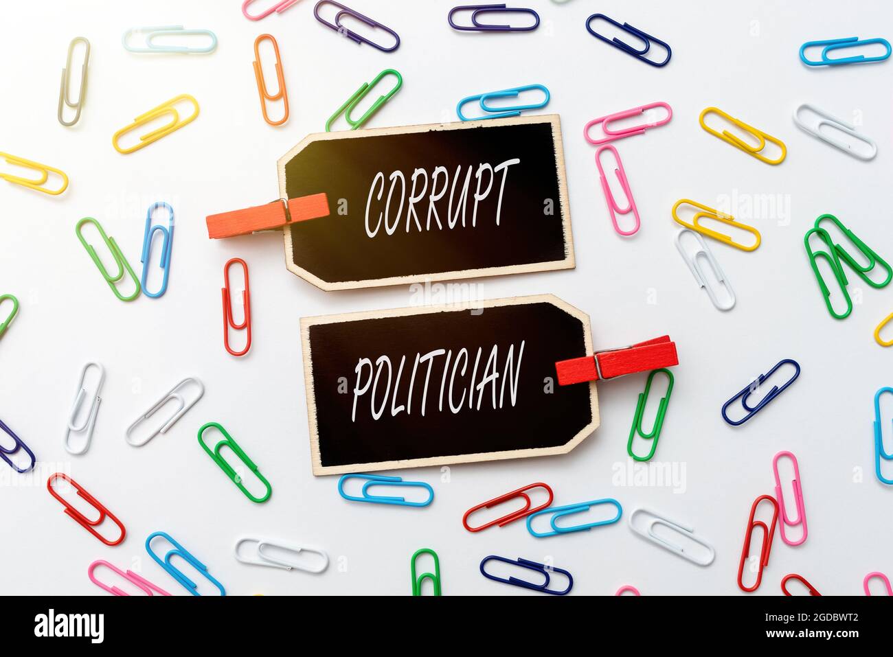 Hand writing sign Corrupt Politician. Business showcase a public leader ...