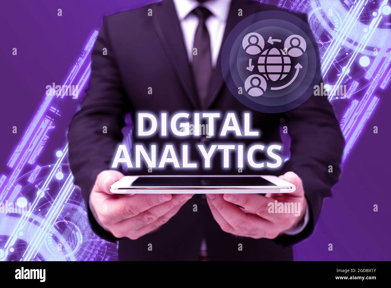 Text Showing Inspiration Digital Analytics Conceptual Photo The Analysis Of Qualitative And