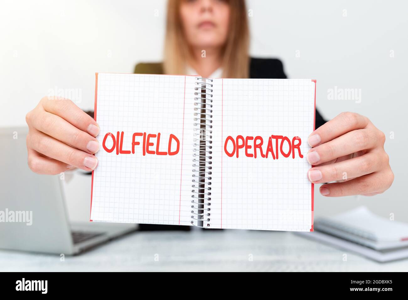 Handwriting text Oilfield Operator. Business overview responsible for ...