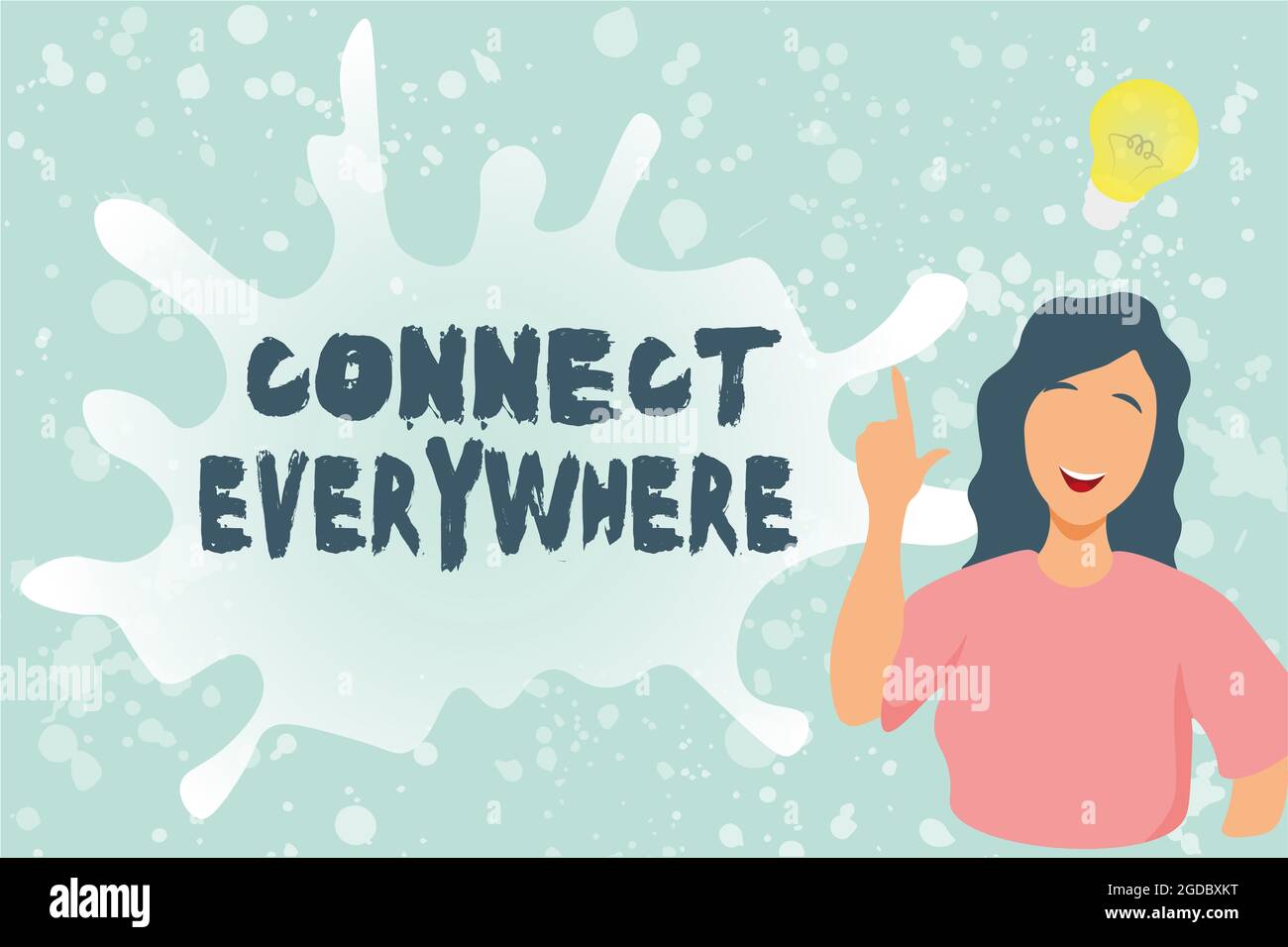Writing displaying text Connect Everywhere. Business idea channel of ...