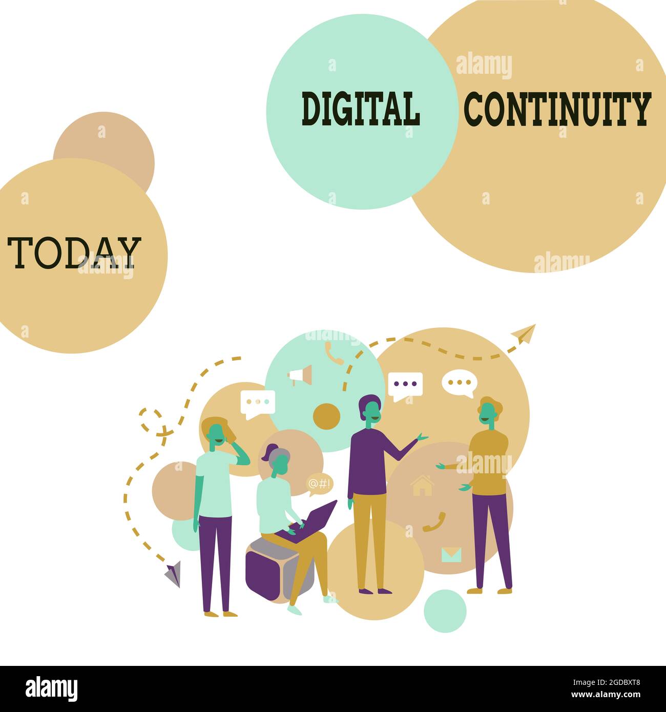 Inspiration showing sign Digital Continuity. Word Written on ability to ...