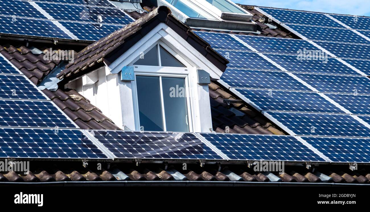 Solar roof panorama hi-res stock photography and images - Alamy