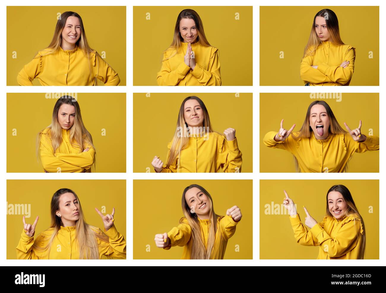 Set different facial emotions hi-res stock photography and images - Alamy