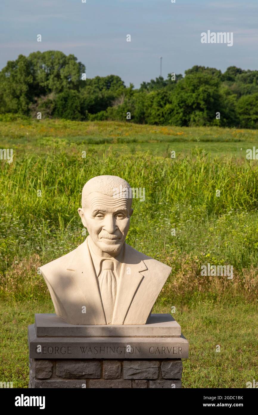 Diamond, Missouri - A bust of George Washington Carver at the George ...