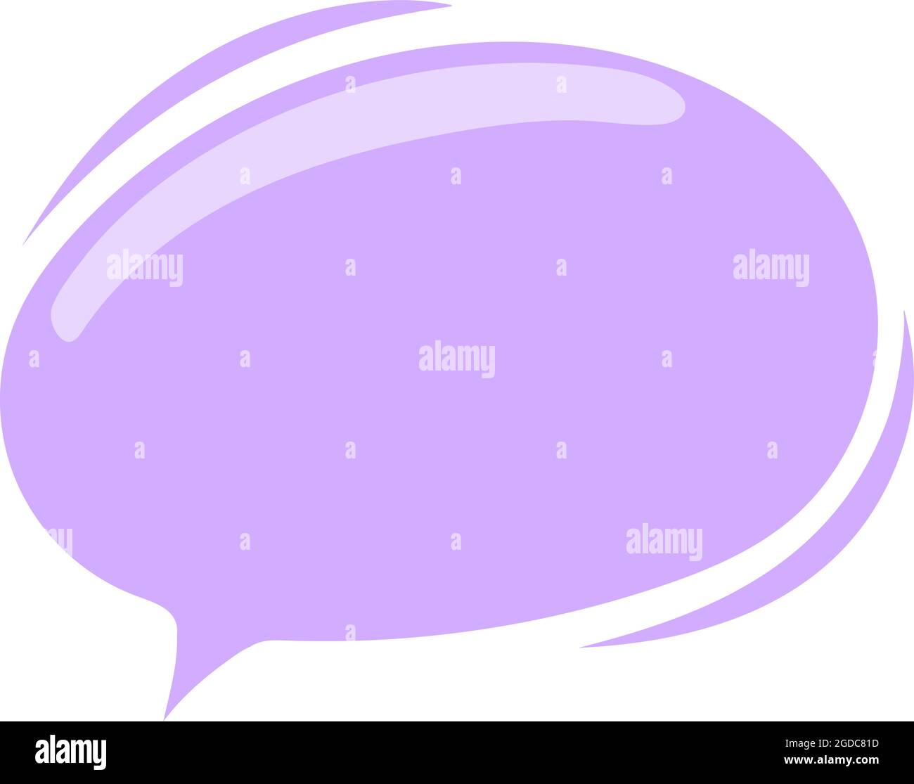 Violet paper bubbles for speech on an white background. Abstract design ...
