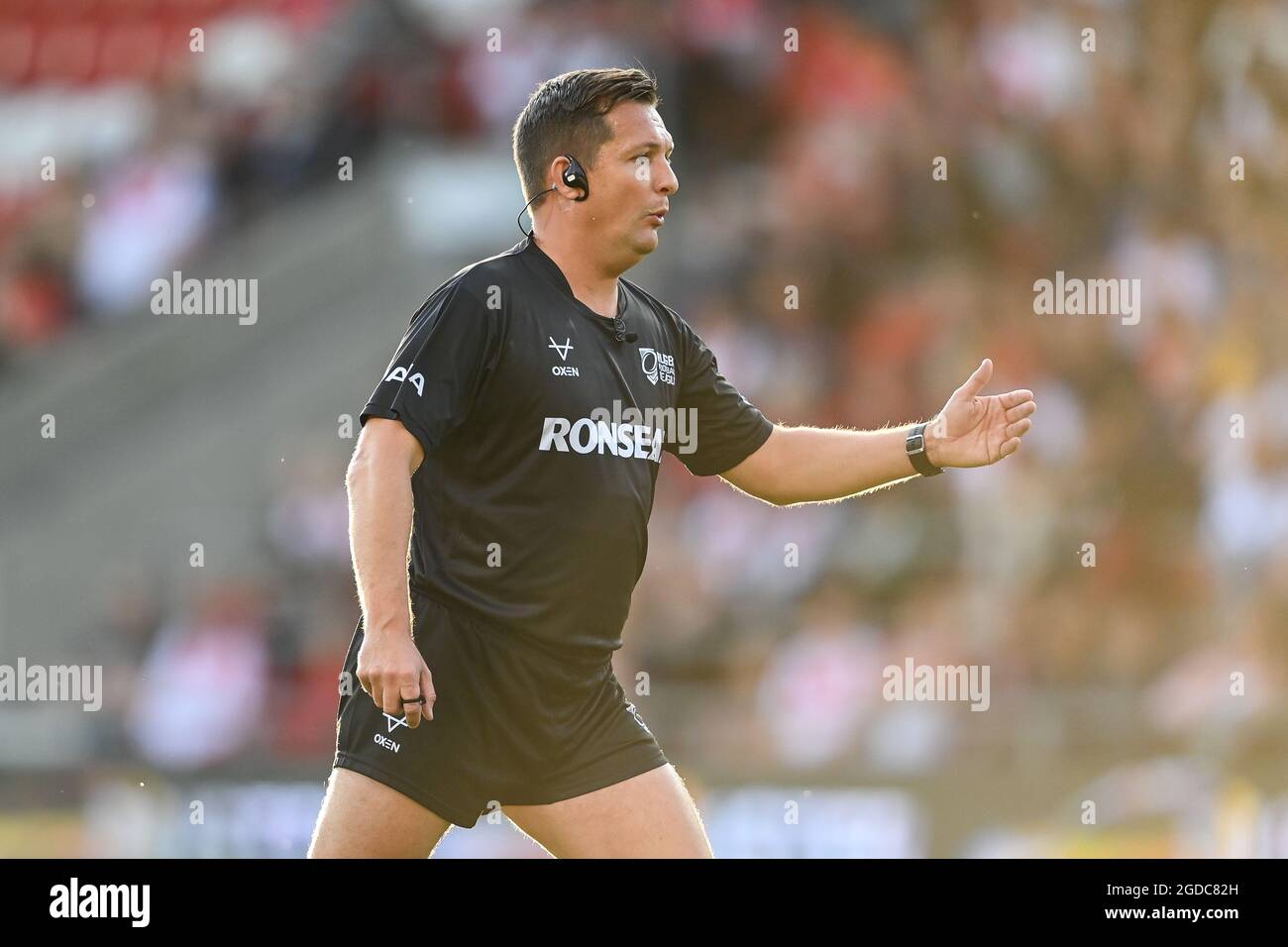 referee Ben Thaler during the game in, on 8/12/2021. (Photo by Craig ...