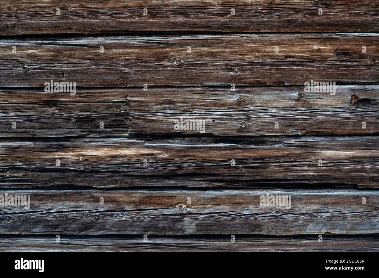Rustic old wooden logs texture natural background. Dark wood background ...