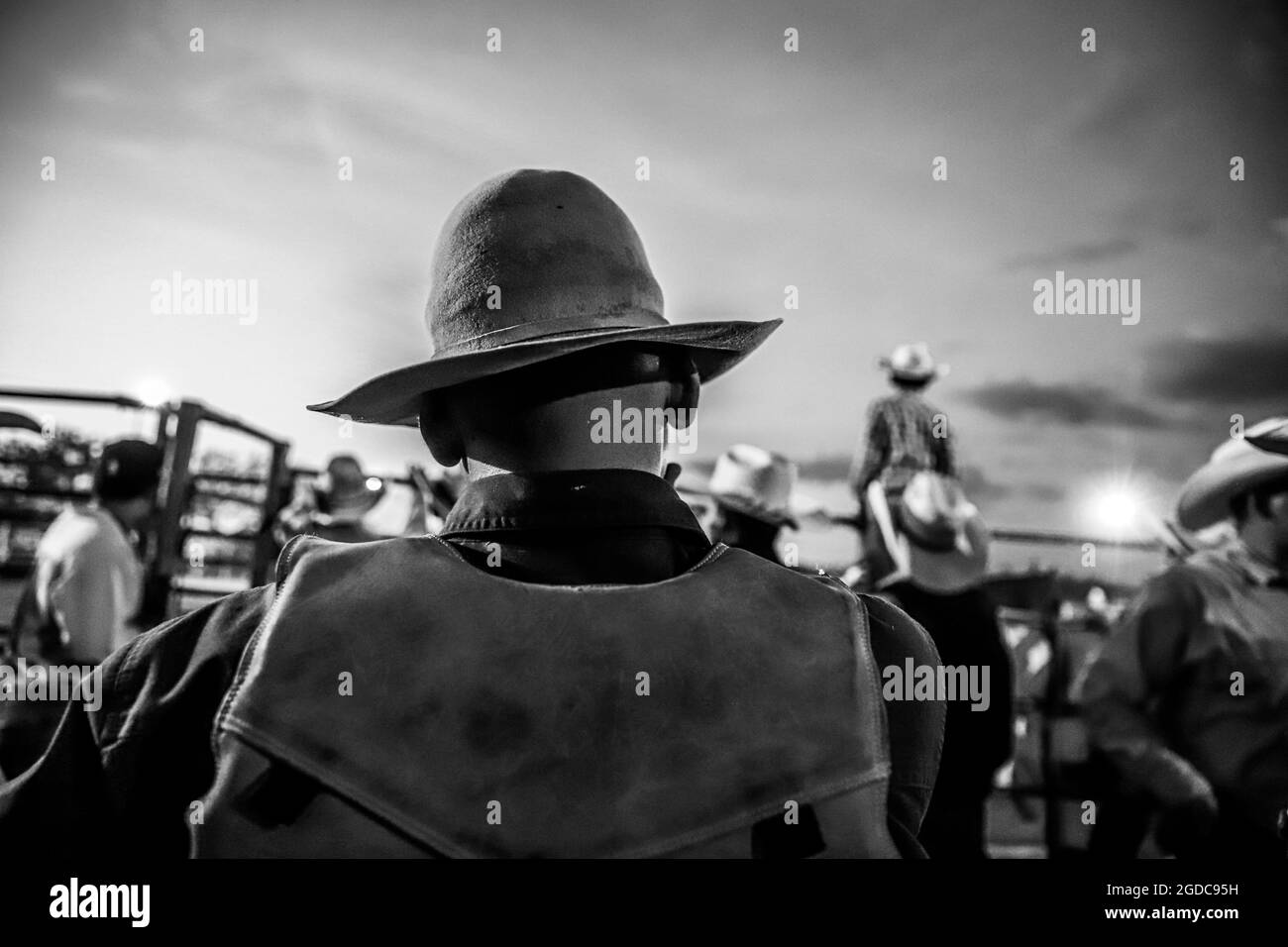 Bull riding mexican Black and White Stock Photos & Images - Alamy