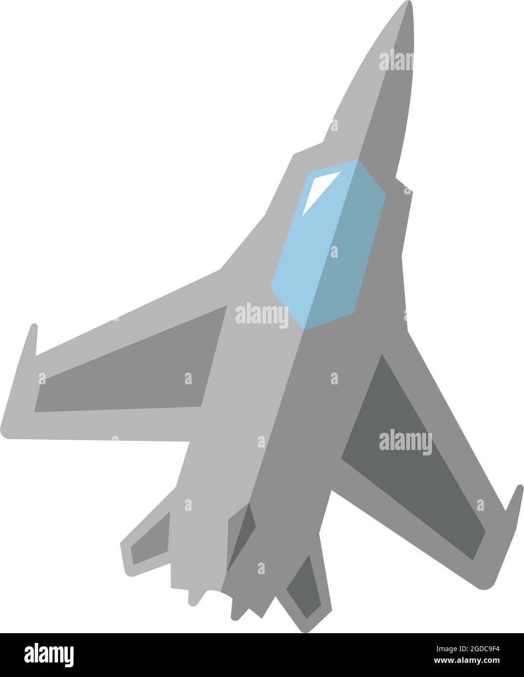 Isolated grey war airplane icon Vector illustration Stock Vector Image ...