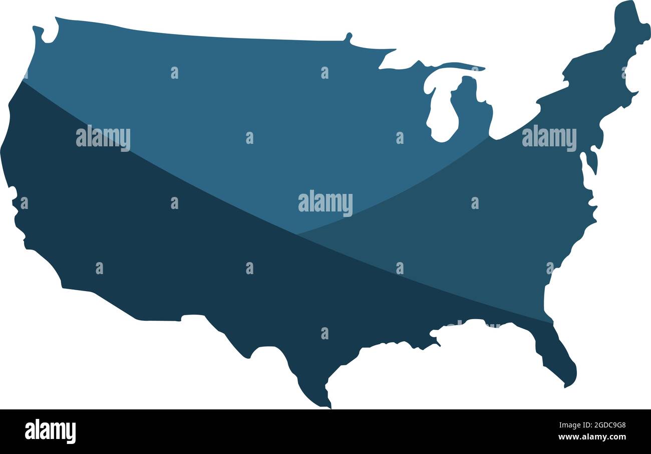 Isolated blue map of USA Vector illustration Stock Vector Image & Art ...