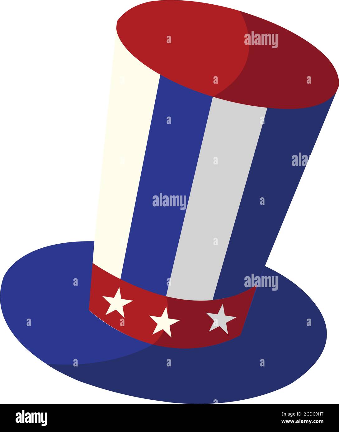 Isolated american hat with the flag of USA Vector Stock Vector Image ...