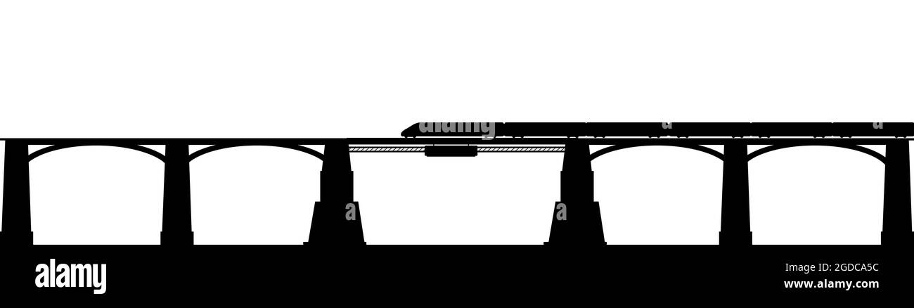 Modern Train Silhouette