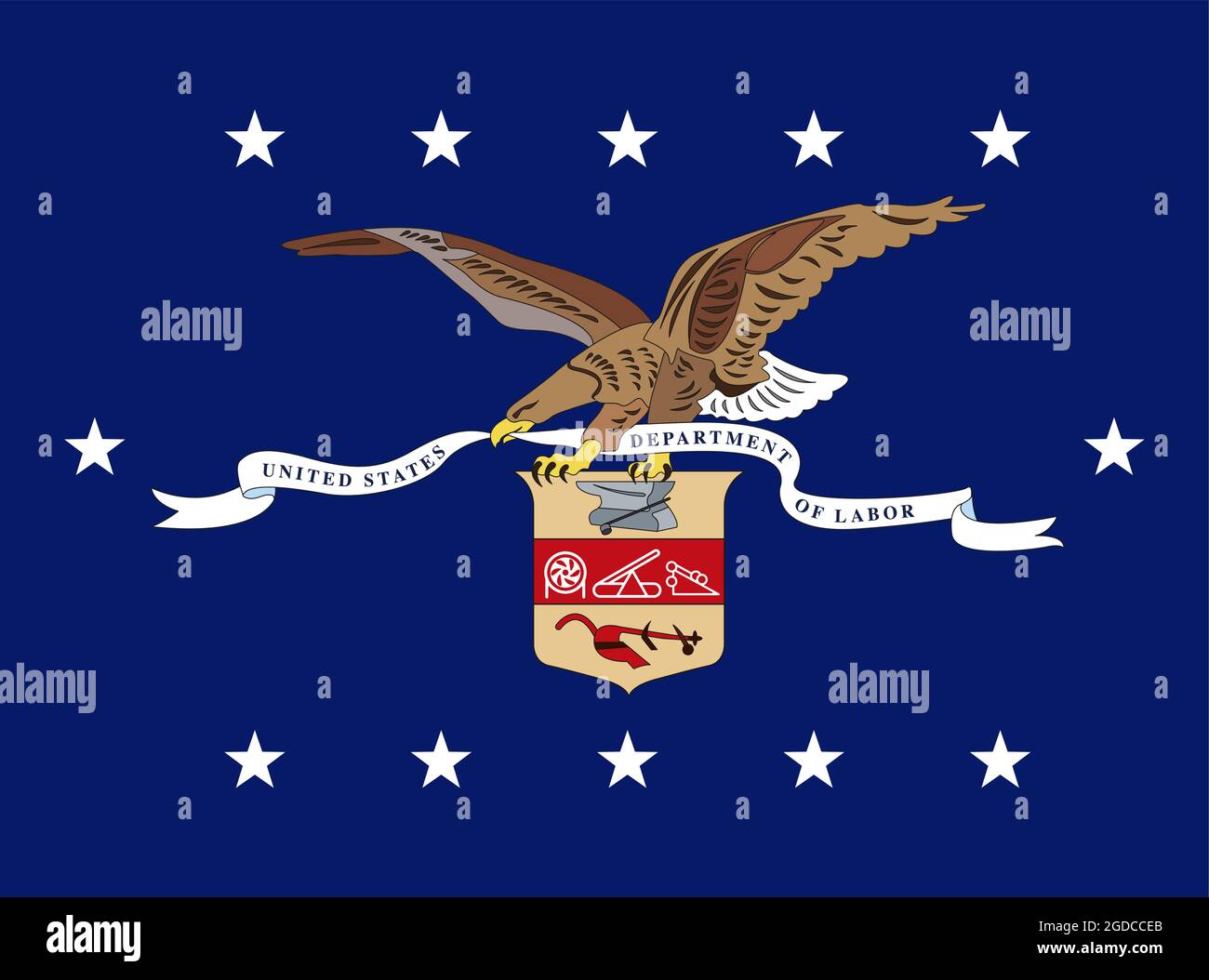 US Department of Labor flag, United States of America, vector ... US Department of Labor flag, United States of America, vector ...