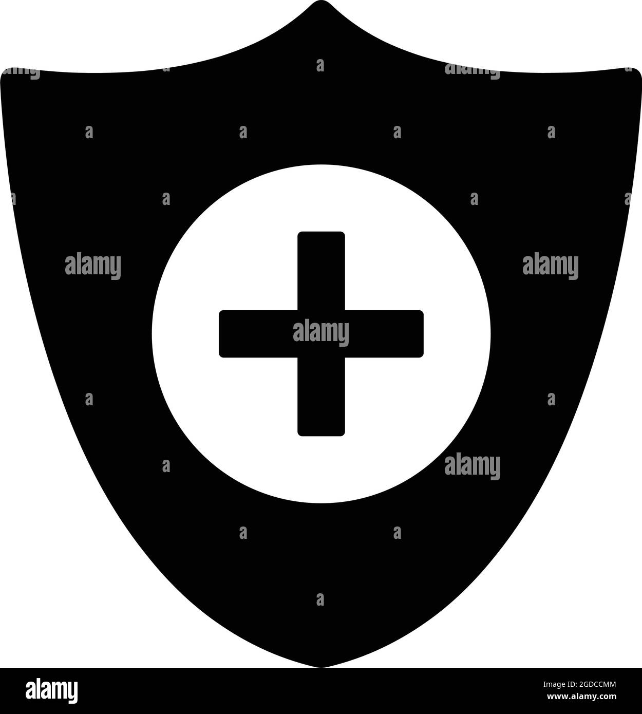 Healthy, protect, shield icon - Simple editable vector EPS file Stock ...