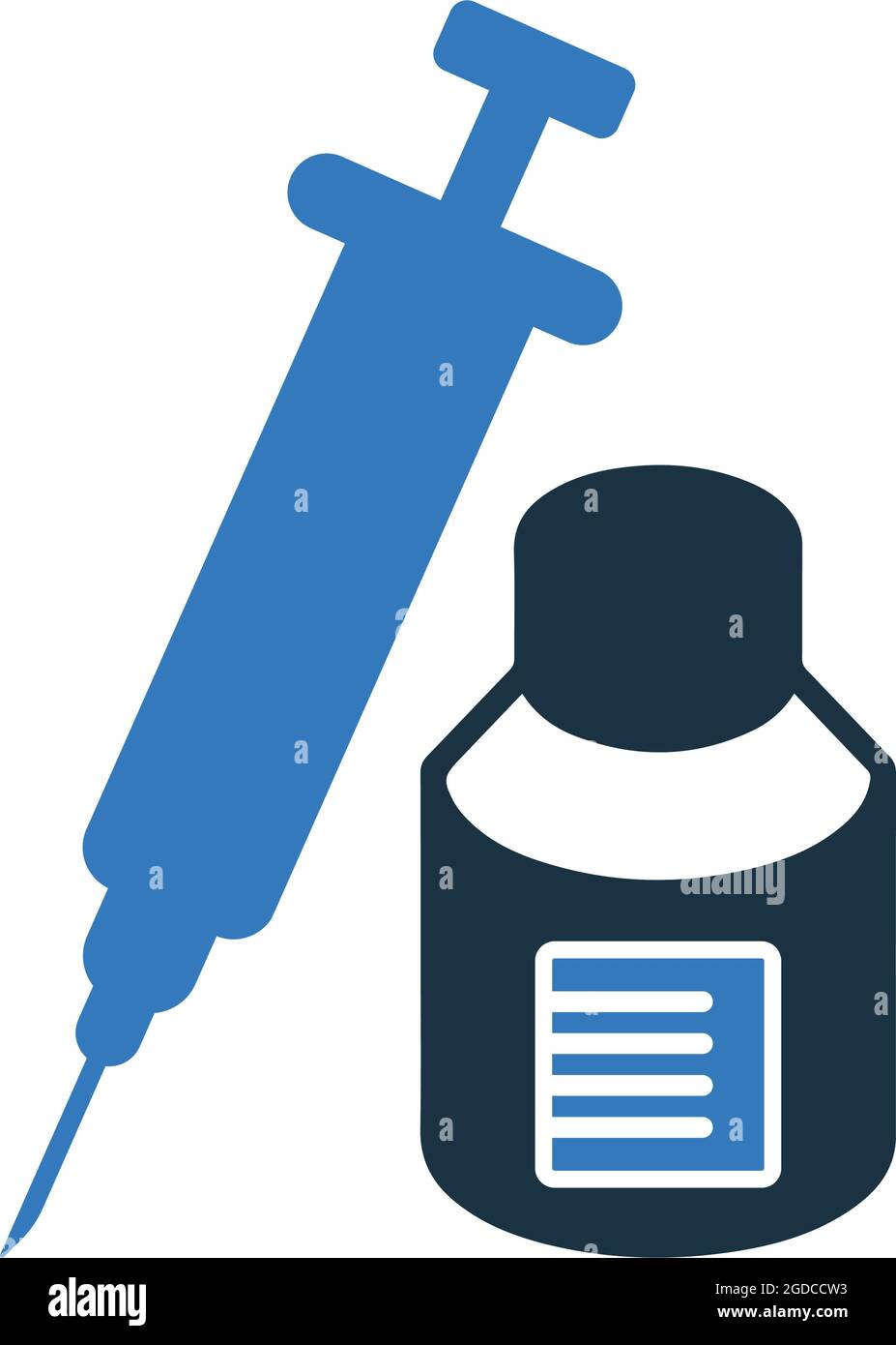 Injection, vaccination, vaccine icon - Simple editable vector EPS file ...