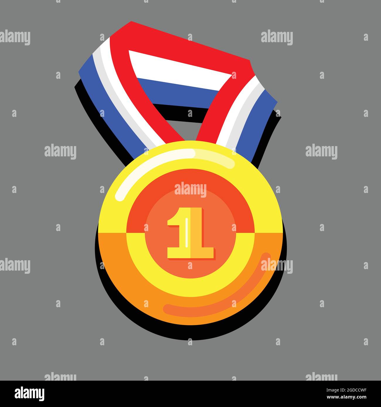 Golden medal olympics Stock Vector Images - Alamy