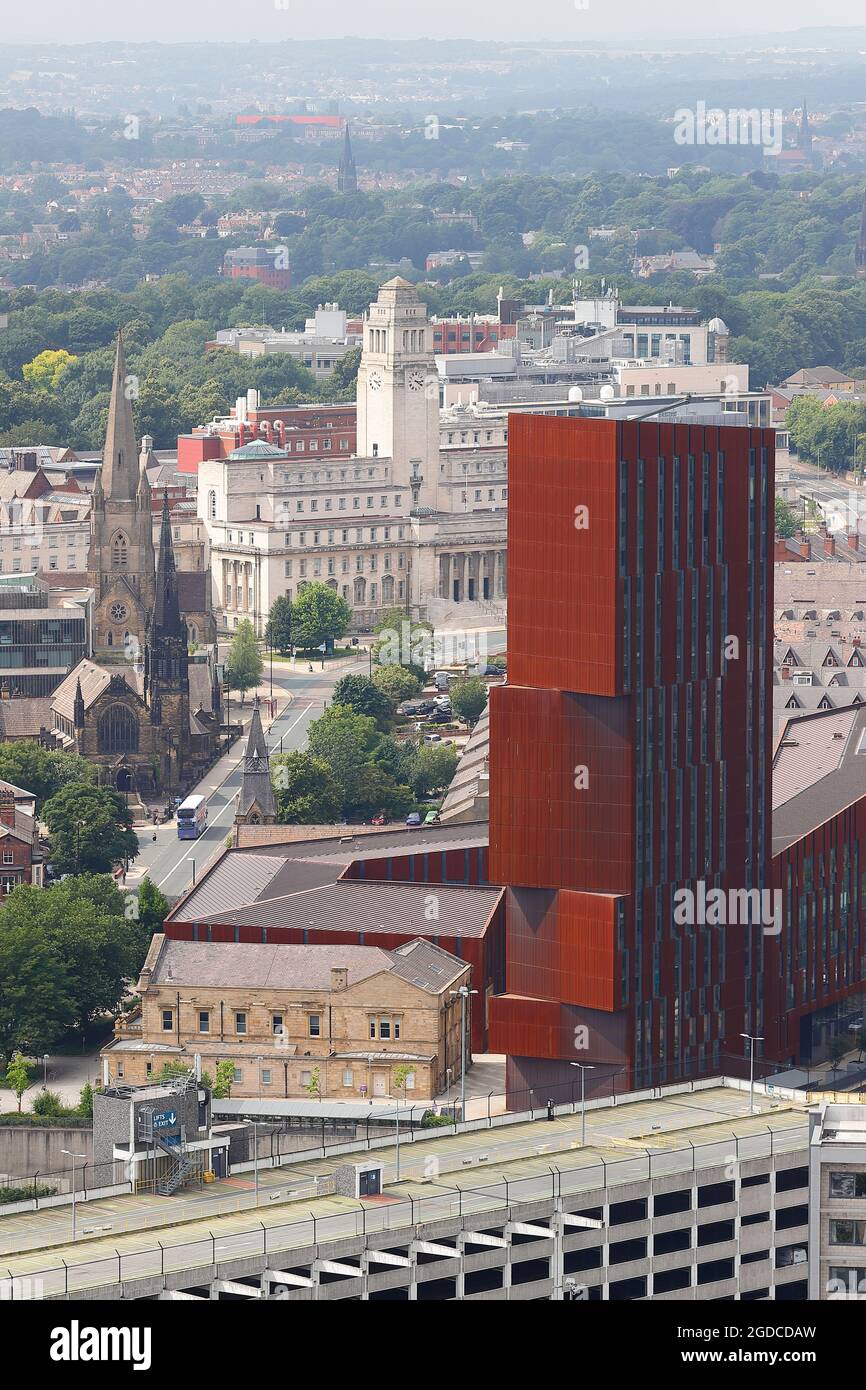 One of many views across Leeds City Centre from the top of Yorkshire's ...