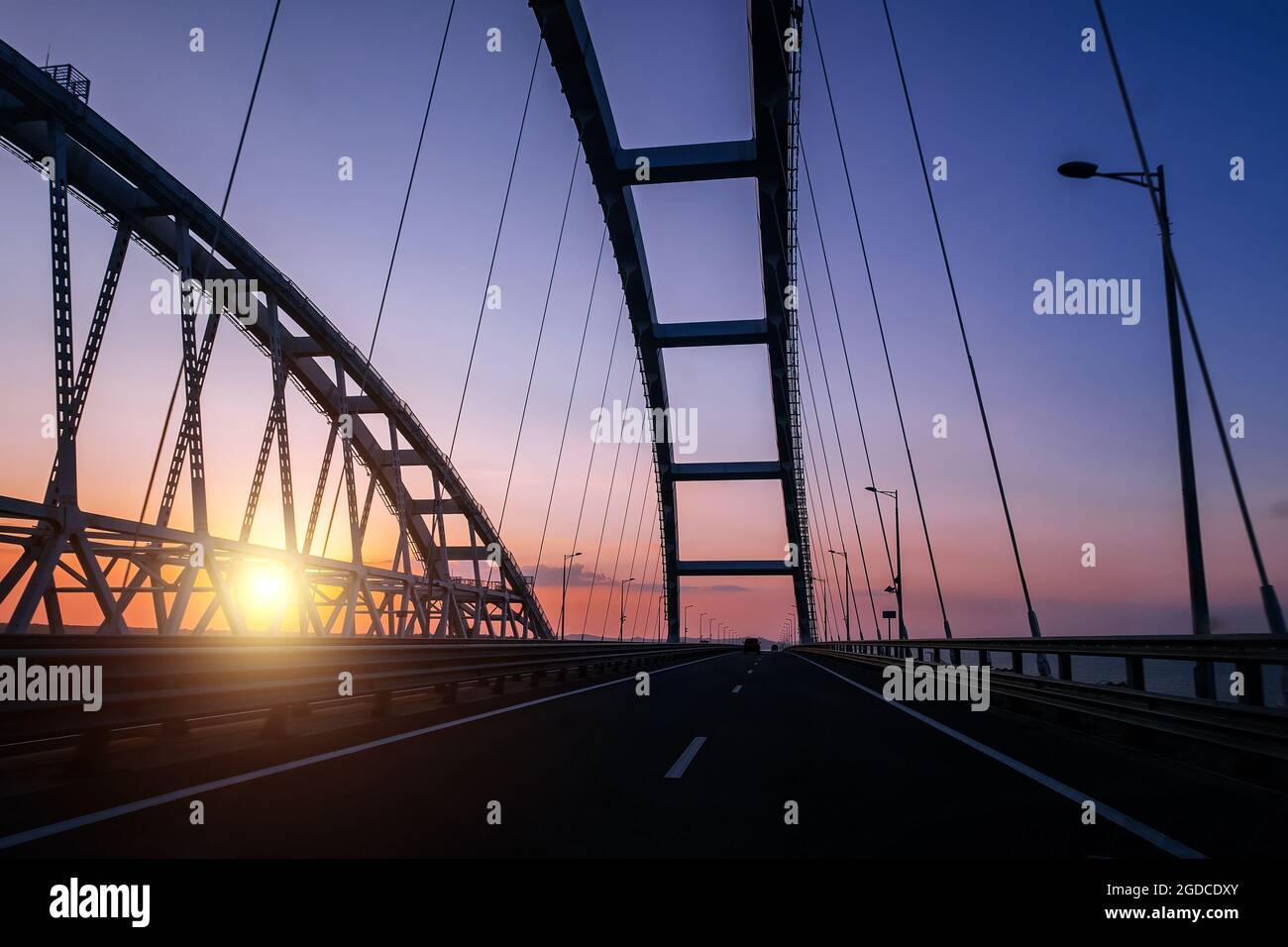 Kerch strait bridge hi-res stock photography and images - Alamy
