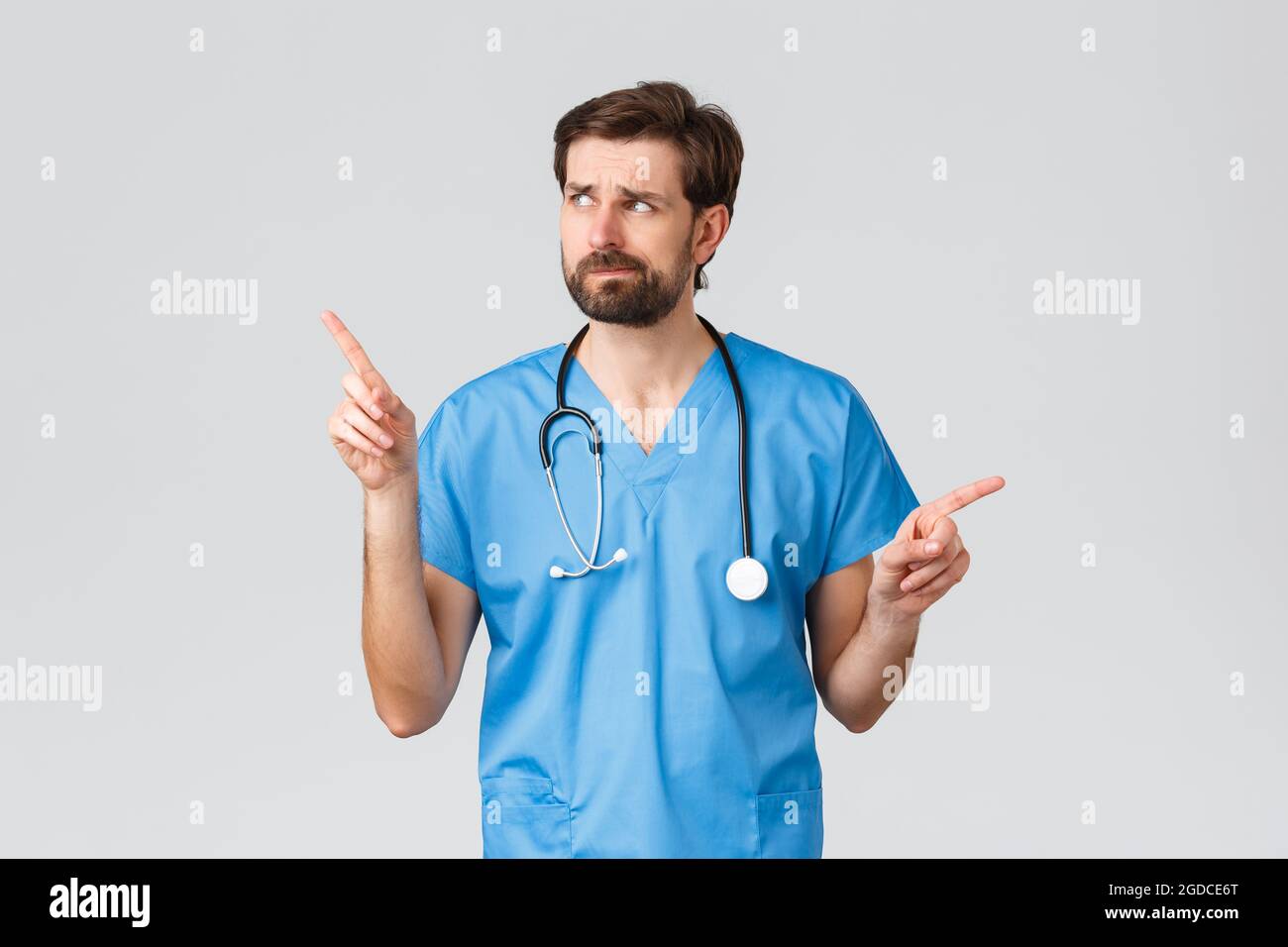 Healthcare workers, pandemic and coronavirus outbreak concept. Doctor ...