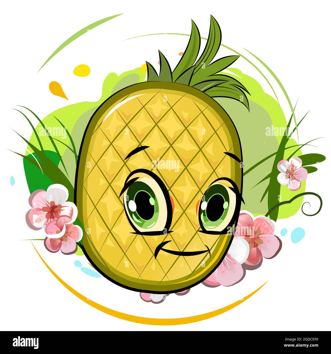 Baby pineapple cartoon comic cartoon Cut Out Stock Images & Pictures ...