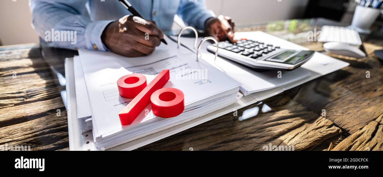 Corporate Tax And Interest Rate Percent. Calculating Percent Stock ...