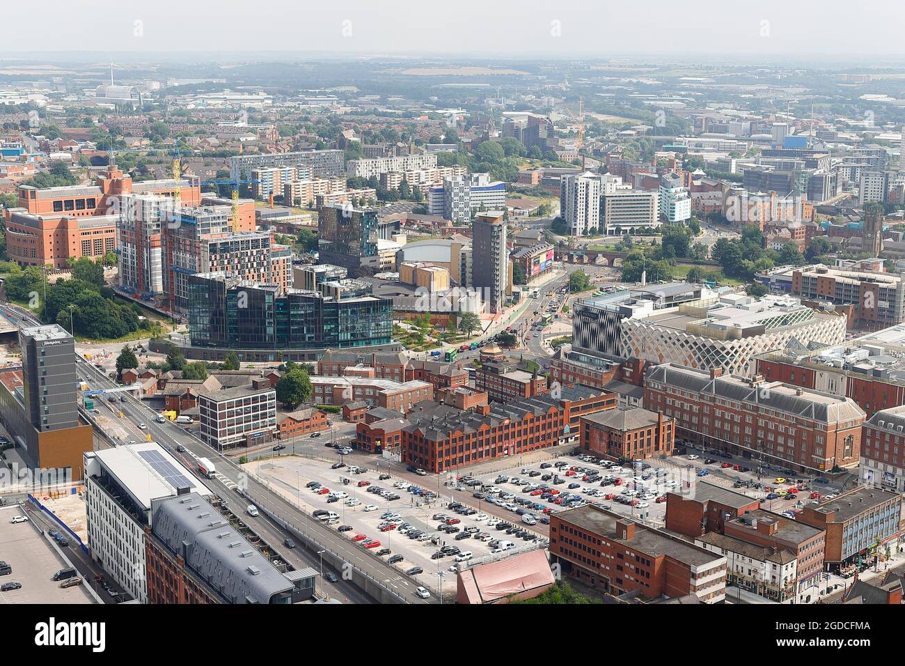 One of many views across Leeds City Centre from the top of Yorkshire's ...