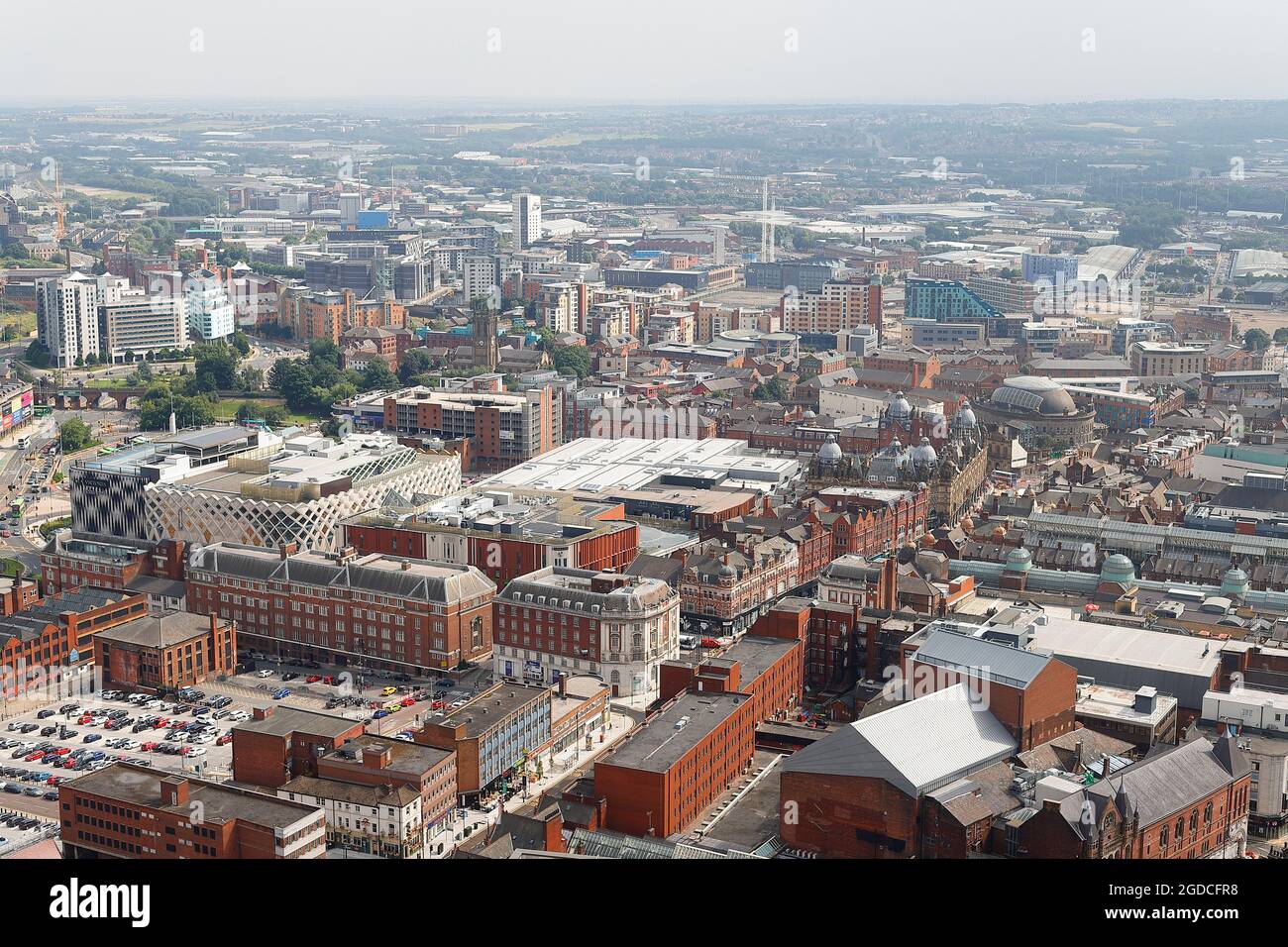 One of many views across Leeds City Centre from the top of Yorkshire's ...
